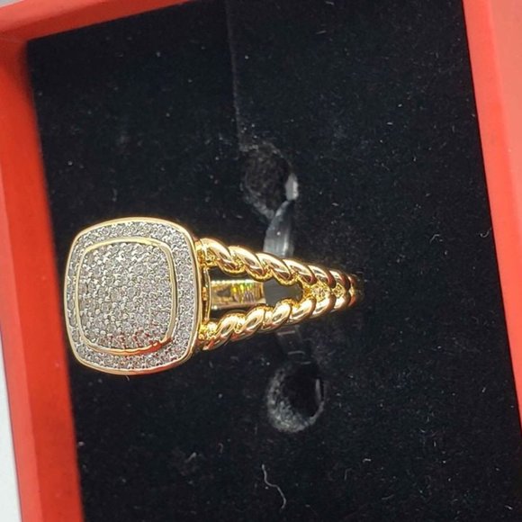 PEERMONT JEWELRY | Jewelry | Brand New 8k Gold Plated Ring With Cubic ...